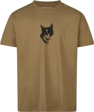 Cleptomanicx T-Shirt Good Cat (DE/NL/SE/PL, Alphanumerisch, XL, Regular, Regular, Coffee)