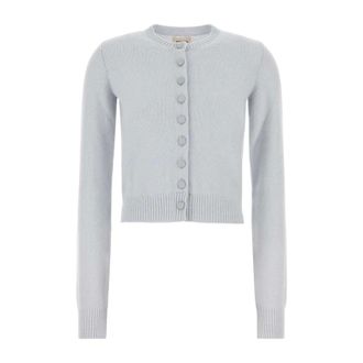 Khaite Femme, Pulls, Bleu, Taille: 40 FR Everheart Cardigan