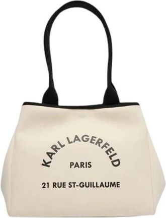Karl Lagerfeld Femme, Sacs, Beige, Taille: ONE Size Sanludi Handtas