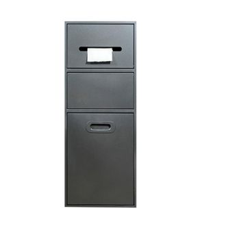 Generic Eingebaute Nischen Edelstahl Nischen Mit Abnehmbarer T&uuml;r Mit M&uuml;llbeh&auml;lter Badezimmer Dusche Angepasste Nische Neben Der Toilette Geeignet F&uuml;r Parks &Ouml;f