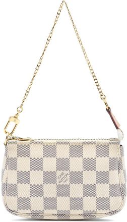 Louis Vuitton Crossbody Bags - Damier Azur Mini Pochette Accessoires - Gr. unisize - in Wei&szlig; - f&uuml;r Damen