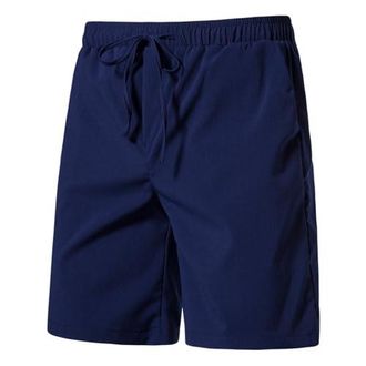 Generic Short court pour homme avec poches, short de sport, coupe ample, pour la course &agrave; pied, le jogging, Marine, 4XL