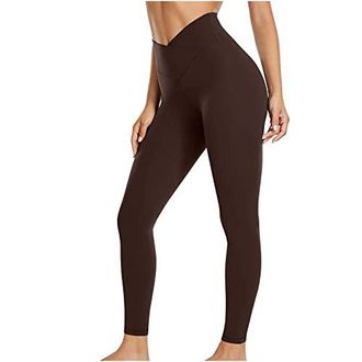 Generic Legging de yoga pour femme - Taille haute - Opaque - Pantalon de yoga - Pantalon de sport - Stretch l&eacute;ger et confortable - Pantalon de yoga - Legging 