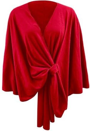 Generic Poncho Femme Hiver Chaud Chale Femme Hiver Chaud Cape Femme Effet enveloppant Cape Unie &Eacute;l&eacute;gante Douce Confortable Poncho Ext&eacute;rieur Automne