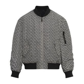 Balmain PB-Monogram Bomberjacke - - Jackets - Herren - Schwarzk - S