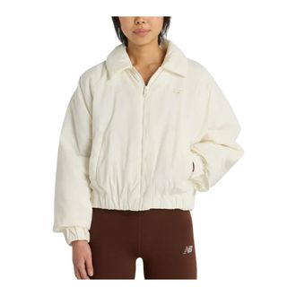 New Balance Woven Bomber Jacket - - Sport - Damen - Beige - L