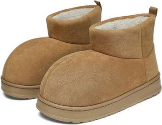 Generic NYSBH Bottes dhiver &agrave; semelle &eacute;paisse pour homme - En coton chaud - Coupe &eacute;lastique - Avec doublure en polaire, camel, 41.5 EU