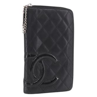 Chanel Portefeuille long vintage Pre-owned - Femme - Pre-owned - Noir - Taille: ONE Size