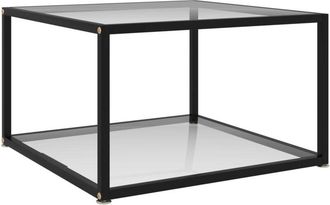 vidaXL Vidaxl - Table basse Transparent 60x60x35 cm Verre tremp&eacute;