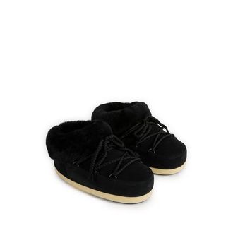 Moon Boot Mules &agrave; lacets en cuir