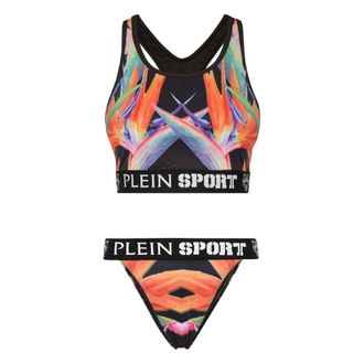 Plus Basics Bikini Flowers - - Sport - Damen - Mehrfarbig - S
