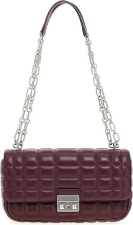 Michael Kors LG CONV CHAIN SHLDR OXBLOOD One Size