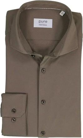 Pure Herren Hemd braun Jersey