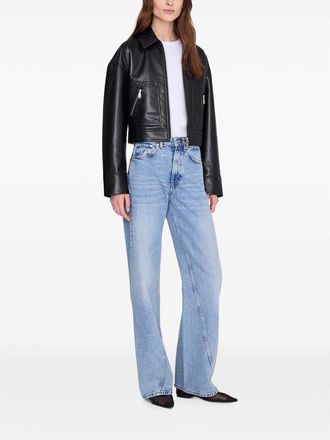 Anine Bing Leather Jacket - Black