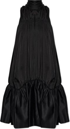 Rotate Rotate Birger Christensen - Robe asym&eacute;trique avec foulard - Femme - Robes - Noir - Taille: 38 FR