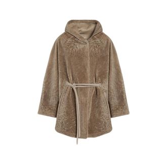 Gimos Wendbarer Nappato-Lammfellcape mit Kapuze - - Jackets - Damen - Braun - M