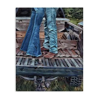 Stupell Industries Leinwandbild, Motiv Truck Bed Kisses, Design von Jesse Keith, 50,8 x 40,6 cm