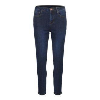 Kaffe Dunkelblaue Denim Skinny Jeans - - Jeans - Damen - Blau - L