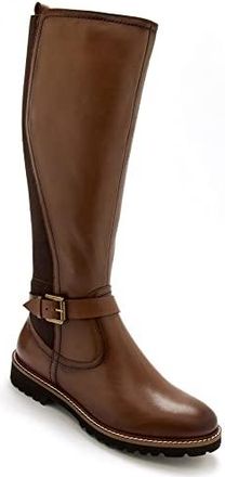 Pediconfort Bottes en cuir élastiquées - FEMME - Taille : 39 - Couleur : Marron