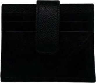 Prada Porte-cartes en cuir doccasion - Femme - Pre-owned - Noir - Taille: ONE Size