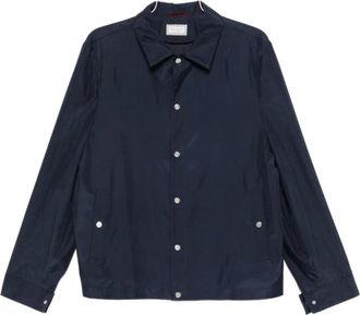 Brunello Cucinelli Homme, Vestes, Bleu, Taille: L Blouson R&eacute;sistant &agrave; lEau