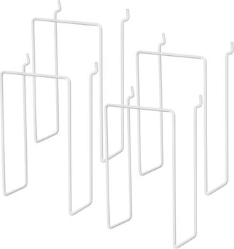 Valiclud 4 Stück Metall Wandregal Haken für Lochwand Pegboard Organizer Regal Hakenleiste zum Platzsparenden Aufbewahren und Präsentieren von Büchern Deko Foto