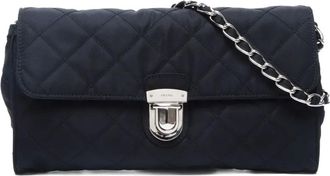 Prada 2000-2020s gesteppte Schultertasche - Schwarz