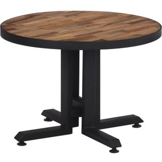 vidaXL Couchtisch Rund &Oslash;55x40 cm Recyceltes Massivholz Teak vidaXL