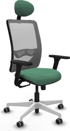 Piqueras y Crespo Zulema Schreibtischstuhl mit R&uuml;ckenlehne und 3D-Armlehnen, h&ouml;henverstellbare Lendenwirbelst&uuml;tze und festes Kopfteil, ausgestattet mit 3 Positionen, Gr