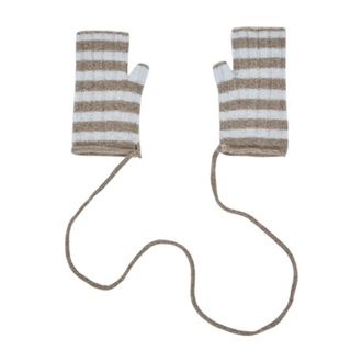 Rus Fingerlose Strickhandschuhe - - Accessories - Herren - Beige - ONE SIZE