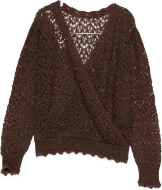 Twinset Rundhalspullover - Braun