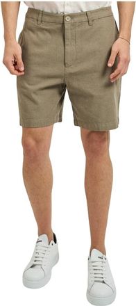 A|X Armani Exchange Homme, Shorts, Beige, Taille: W38 Linen Blend Bermuda Shorts