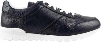 Kiton Homme, Chaussures, Bleu, Taille: 44 EU Leather Suede And Leather Crocodile Baskets