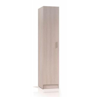 HOGAR 24 Hogar24 - Armoire murale de salle de bain 1 porte - Ch&ecirc;ne marron - Dimensions 37x37x180 cm - Charni&egrave;res m&eacute;talliques pour durabilit&eacute; - 37x180h