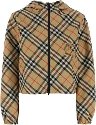 Burberry Femme, Vestes, Multicolore, Taille: 40 FR Veste R&eacute;versible en Twill Brod&eacute;