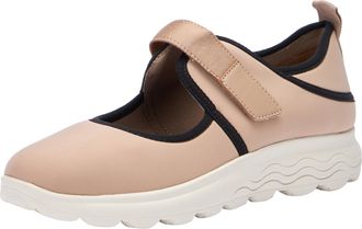 Geox Mädchen D Spherica B Loafer, Dk Skin Black, 39 EU