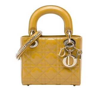 Dior Pre-owned Cuir sacs-dior - Femme - Pre-owned - Jaune - Taille: ONE Size