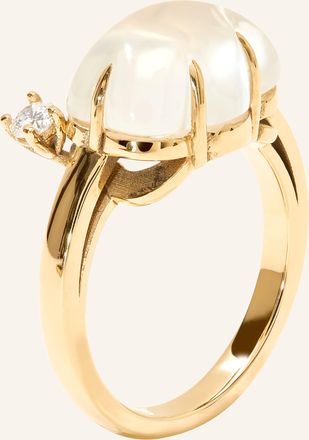 Vieri Vieri Ring Wolke Milchquarz Brillant gold