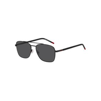 HUGO BOSS Homme, Accessoires, Noir, Taille: ONE Size Lunettes de soleil aviateur &agrave; monture m&eacute;tallique