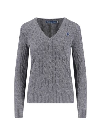 Polo Ralph Lauren Logo Braided Sweater