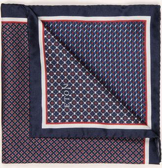 Eton Einstecktuch blau