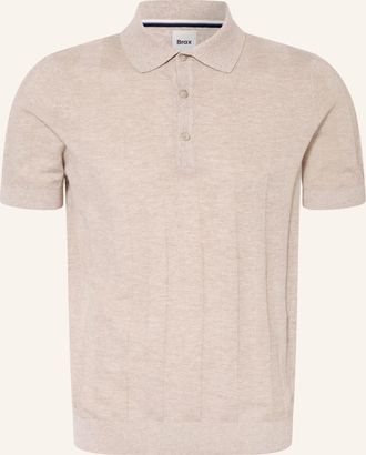 Brax Brax Strick-Poloshirt Pascal beige