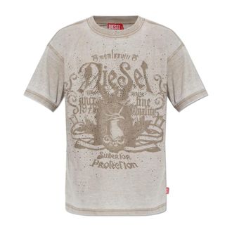 Diesel T-Norm-Aa8 T-Shirt - - Tops - Herren - Beige - L