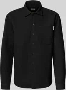 Redefined Rebel Regular Fit Hemdjacke mit Woll-Anteil und Label-Detail Modell Chen