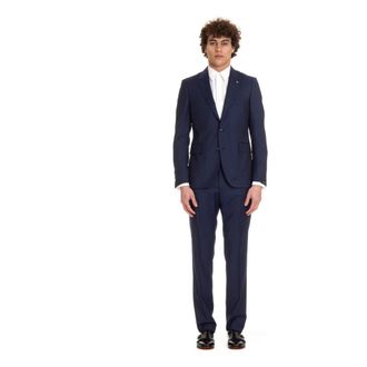 Tagliatore Einreihiger Anzug - - Suits - Herren - Blau - 2XL