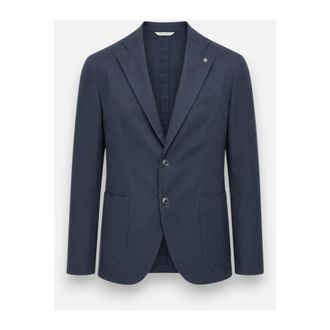 Manuel Ritz Stretch Blazer - - Jackets - Herren - Blau - M