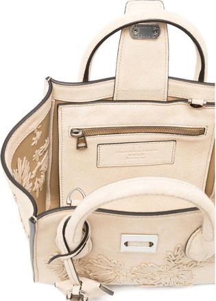 Ermanno Scervino Floral Appliqu&eacute; Mini Bag - Beige