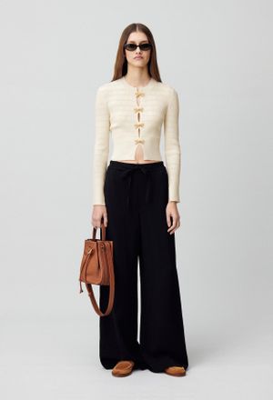 Claudie Pierlot Feinstrickpullover mit Schleifen