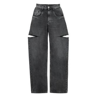 Maison Margiela Cut-out Jeans - - Jeans - Damen - Grau - 2XS