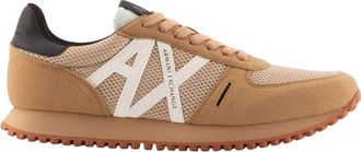 A|X Armani Exchange AX Sneaker f&uuml;r Herren, Wildleder (Hellbraun)